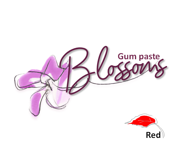 BLOSSOMS Gum Paste | Red | Sugar and Crafts